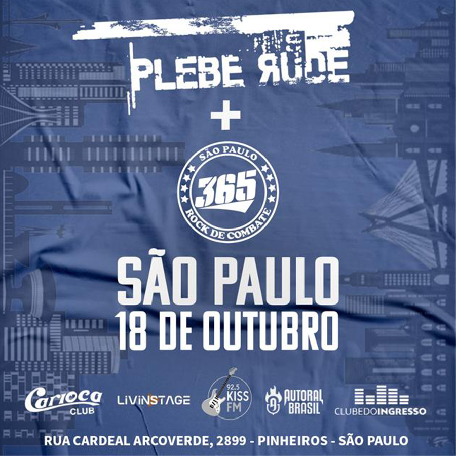 Plebe Rude - Tour Evolução em São Paulo - Kiss FM