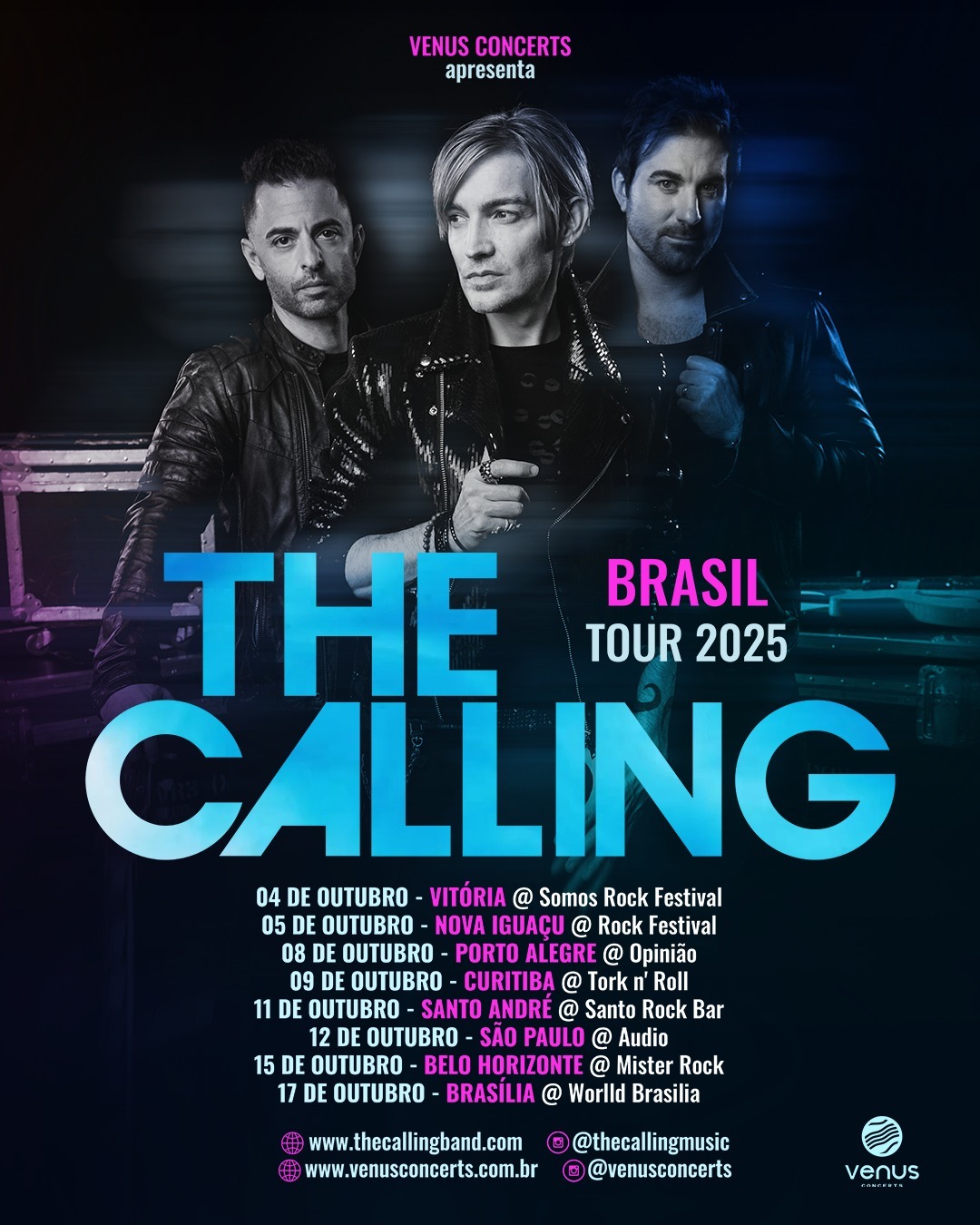 The Calling inicia nova turnê pelo Brasil - Kiss FM